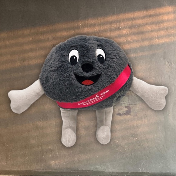 Art | Purdue Pharma Oxycontin Roxy Grey 8mg Tablets Pill Doll Plushie ...